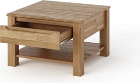 Massivo.cz Konferenční stolek Winten 1SH, 70x70 cm, dub, masiv - horní