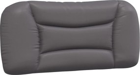 Postel s matrací Hvar šedá 80 x 200 cm umělá kůže 3208685