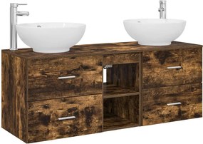 Sada koupelnového nábytku 3 ks Kouřový dub 49,5 x 44,5 x 65 cm 3405903