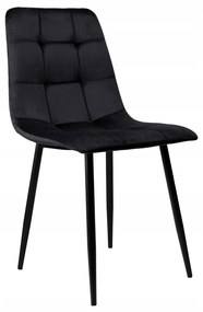 DENVER Jídelní židle v moderním stylu - černá barva