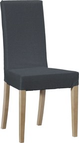 Potah na židli IKEA  Harry, krátký barva modrá látka pletený vzor