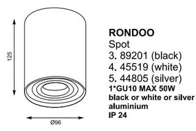 Zuma Line Stropní svítidlo Rondoo SL1 bílé