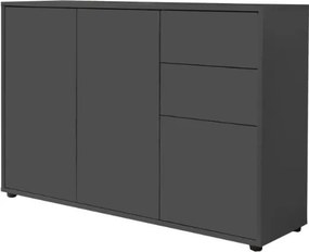 XXXLutz KOMODA, antracitová, 105,5/73/33 cm MID.YOU - Široké komody - 001067012601