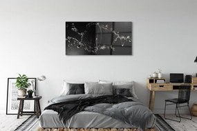 akrylový obraz Tryskání vodní kapky 125x50 cm