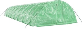 Skleník s ocelovým rámem zelený 80 m² 16 x 5 x 2,3 m 3188089