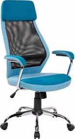 Nábytkáři ORFA Q-336 - kancelářská židle - látka modrá/ černá (OBRQ336N) Nosnost 120kg (1 balík)(S) (K150-Z)