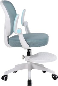 Dětská otočná židle Neoseat JUNI 008 s podnoží — látka, modrá