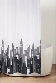 Aqualine Aqualine, Sprchový závěs 180x200cm, polyester, kruhy, ZV030