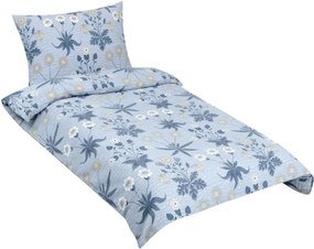 Povlečení krepové Modrá 80/583 - 140x200, 70x90 cm