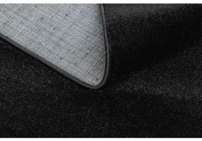 Dywany Luszczow Kusový koberec SOFTY, Jednobarevný, černý Rozměr koberce: 80 x 150 cm