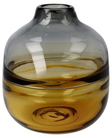 Goebel Designová váza Topaz Stone 1, medová, sklo