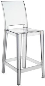 Kartell - Barová židle One More Please nízká, transparentní