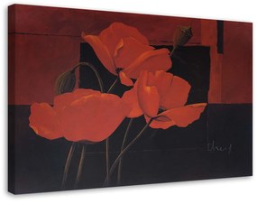 Gario Obraz na plátně Pole červených máků Rozměry: 60 x 40 cm