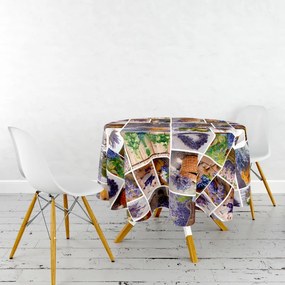 Ubrus PVC kulatý Mo-6284 - Vůně provence (různé velikosti)