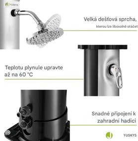 Juskys Zahradní solární sprcha Victoria 40 L
