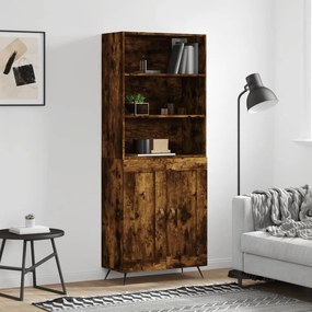 Skříň highboard kouřový dub 69,5 x 34 x 180 cm kompozitní dřevo,  3189930