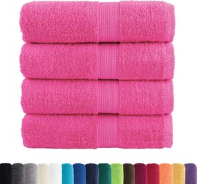 Prémiové mycí utěrky SOLUND 4 ks růžové 30x30 cm 600 g/m² 137516