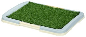 PawHut toaleta pro štěňata toaleta pro psy umělá tráva 63x48,5 cm, modrá, ideální řešení pro interiér i exteriér | Aosom.de