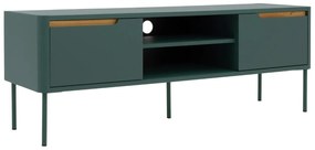 OnaDnes -20% Matně zelený lakovaný TV stolek Tenzo Switch 141,5 x 39 cm