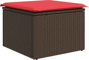 Set pohovek 6 ks Hnědá polyratan 3346794