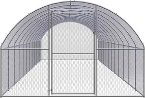 Venkovní klec pro kuřata 3 x 12 x 2 m pozinkovaná ocel 3095468