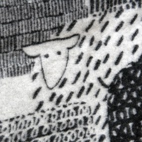 Vlněná deka Päkäpäät 130x180, černá