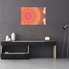 Skleněný obraz - Mandala umění (70x50 cm)