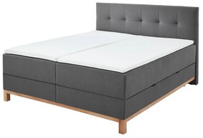 Tmavě šedá boxspring postel s úložným prostorem 180x200 cm Catania - Meise Möbel
