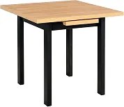 Nábytkáři ORFA MAXMILIÁN 7- jídelní stůl rozkládací (MAX 7) lamino dub grandson/ nohy černá dřevo - kolekce &quot;DRE&quot; (K150-Z)