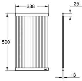 GROHE 40858SD0 - Odkapávač na nádobí 500 × 288 mm nerez