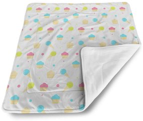 Sablio Deka pro miminko Zmrzlinky s muffiny - 90x120 cm