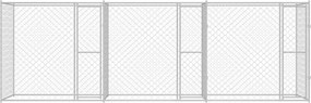 Klec pro psa Stříbrná 600 x 200 x 200 cm Pozinkovaná ocel 3368307