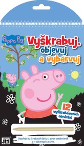 JIRI MODELS Vyškrabuj, objevuj, vybarvuj prasátko Peppa Pig kreativní sešit 0