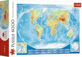 Trefl - Puzzle - Velká mapa světa / 4000 dílků / 136 x 96 cm