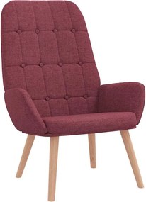 Relaxační křeslo s podnožkou vínové textil 3315155