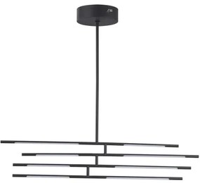 LED lustr Raccio 84 černé