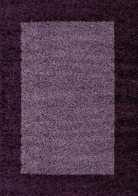 Kusový koberec Life Shaggy 1503 lila (Varianta: Kulatý průměr 200 cm)