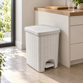 STEFANPLAST Odpadkový koš 20 l, 31x27,5x39cm, bílý
