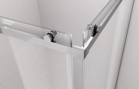 Sapho, THRON LINE ROUND čtvercový sprchový kout 1000x1000mm, kulaté pojezdy, rohový vstup