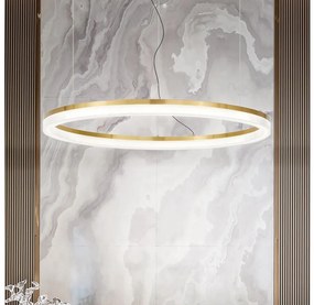 Ideal Lux - LED Lustr na lanku CROWN LED/42W/230V 3000K pr. 80 cm CRI 90 mosaz