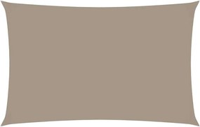 Stínící plachta oxfordská látka obdélníková 2 x 5 m taupe 135424