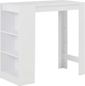 vidaXL Barový stůl s regálem 110 x 50 x 103 cm [280212] Barva: Bílo-hnědá
