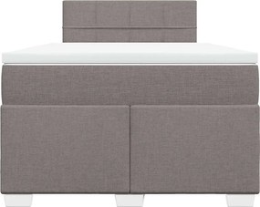 Box spring postel s matrací taupe 120x190 cm textil 3285831