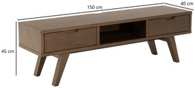 TV stolek A-LINE 150 cm kouřový dub