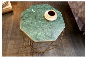 Massive home | Odkládací stolek DIAMOND NOBLES 50 CM zelený mramor