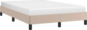 Rám postele bez matrace cappuccino 120x190 cm umělá kůže 3269624