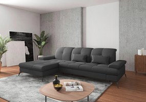 XXXLutz ROHOVÁ SEDAČKA, textil, tmavě šedá Sit & More - Sedací soupravy - 000144009620