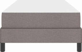 Postel s boxspringem Taupe 90 x 200 cm textil 3398462