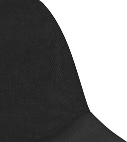 Barové židle 2 ks černé textil 333387