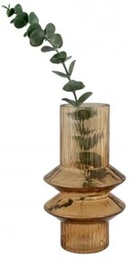 Váza skleněná ZARO jantarově hnědá ø10x18 cm House Nordic 4441050